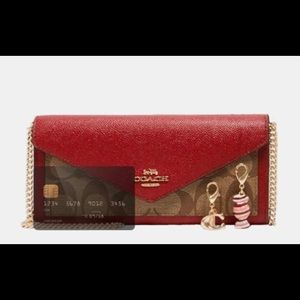 Coach | Bags | Coach Slim Envelope Wallet With Chain Strap | Poshmark